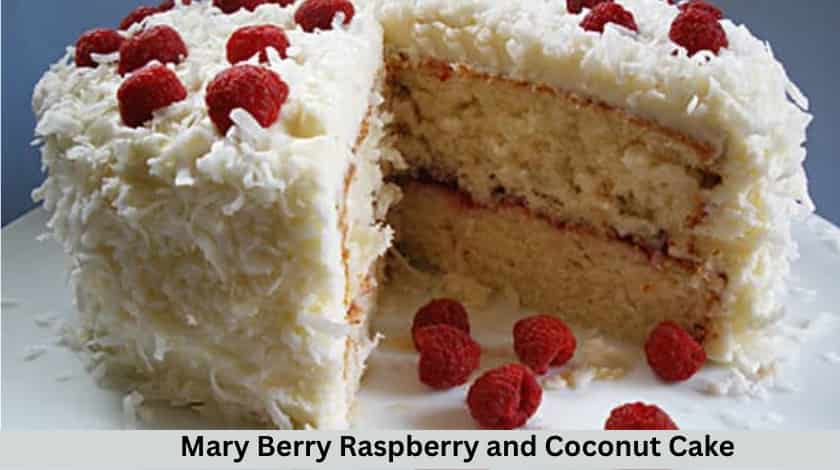 Mary Berry Raspberry and Coconut Cake Recipe - British Recipes Book