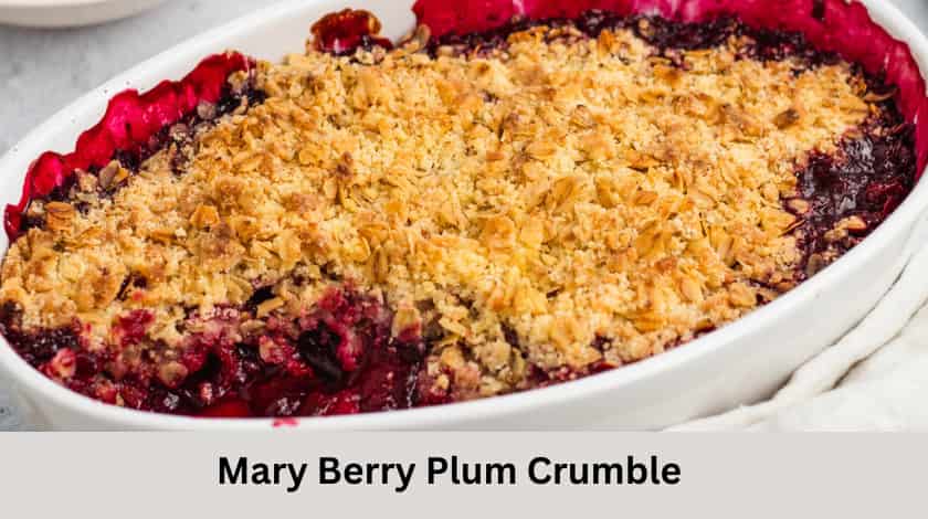 Easy Mary Berry Plum Crumble Recipe